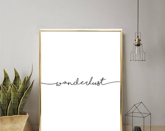 Wanderlust poster | Etsy
