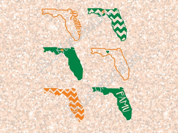 Florida A&M FAMU SVG eps DXF png Cut Files for Silhouette