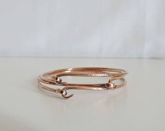 Copper bangle | Etsy