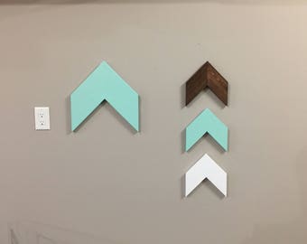 Chevron wall decor | Etsy