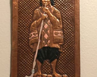 Copper relief art | Etsy