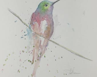 Abstract hummingbird | Etsy