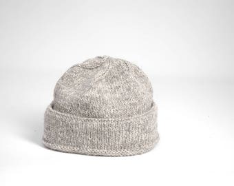 Knitted wool hat | Etsy