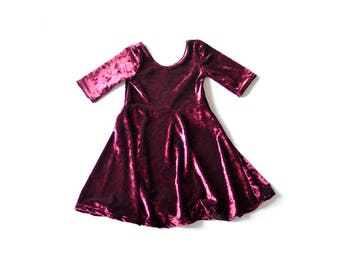 Kids velvet dress | Etsy