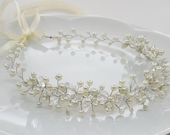 Pearl crown | Etsy
