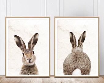Rabbit print | Etsy