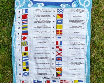 SEA Flag Set Sailing Flags Nautical Flags Wood Sailing Decor 3