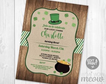 Irish invitation | Etsy