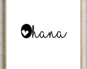 Ohana sign | Etsy