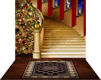 Christmas backdrop | Etsy