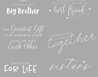 Sister word art | Etsy