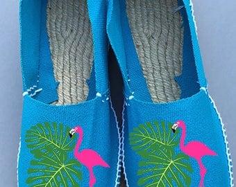 Blue canvas shoes | Etsy