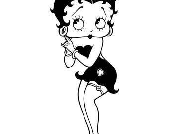 Betty boop decals | Etsy
