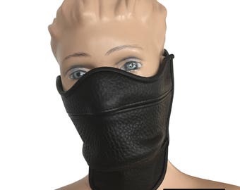 Leather mask | Etsy