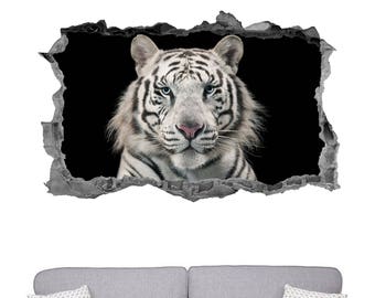 Tiger wall decal | Etsy