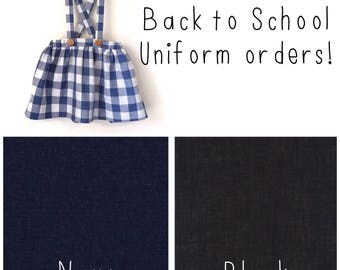 School uniform sewing pattern for 8 BJDs