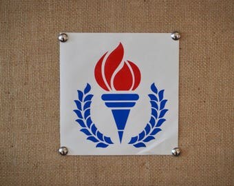 Torch charm necklace Olympics torch Olympic flame Flame