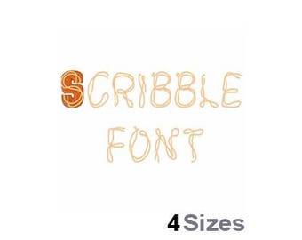 Scribble font | Etsy