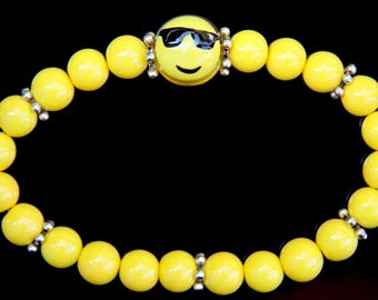Smiley Face Bracelet Smiley Face String Bracelet Smiley Face