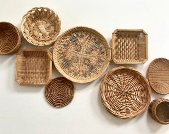 Wicker wall decor | Etsy