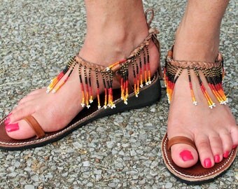 Beaded toe ring | Etsy