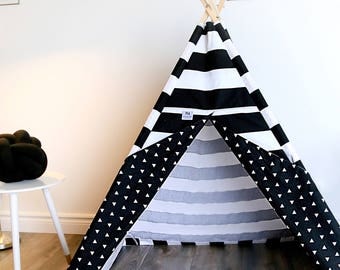 Kids Canvas Teepee Sewing Pattern Kids Tent Play Tent