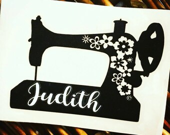 Sewing machine decal | Etsy