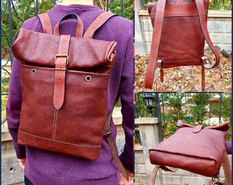 Leather backpacks | Etsy
