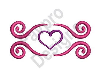 Heart scroll design | Etsy