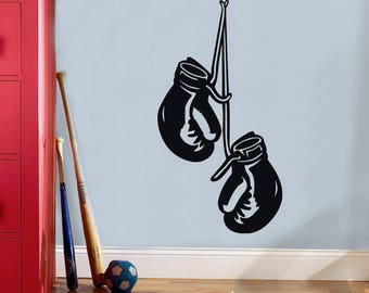 Boxing gloves decal | Etsy