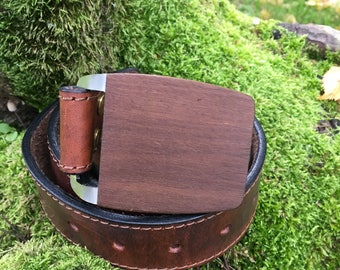 Wooden belt buckle | Etsy