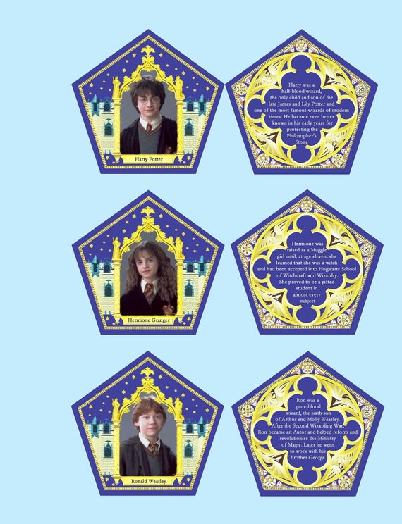 Chocolate Box Cards Replica Main Characters Collectible Cards Chocolate Box Cards Replica Main Characters Collectible Cards