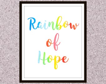 Rainbow of hope | Etsy