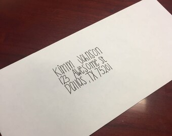 Handwritten envelope | Etsy