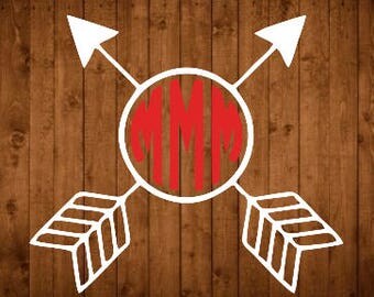 Arrow monogram | Etsy