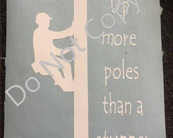 Lineman sticker | Etsy