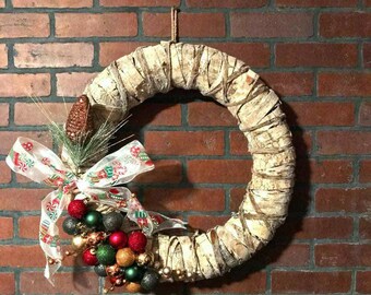Birch bark wreath | Etsy