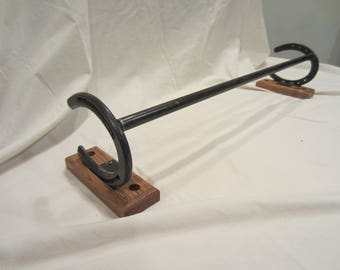Horseshoe Towel Rack Horseshoe Art Horseshoe Decor Horse