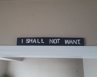 I shall not want | Etsy