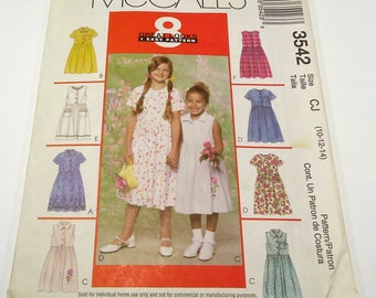 McCalls Easy Children's And Girls' Dress And