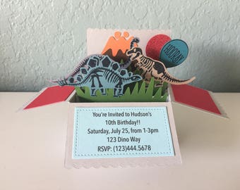 Volcano invitation | Etsy