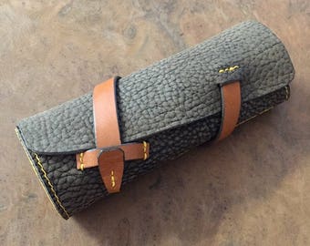 Pen Roll leather pen roll leather pen storage leather pen