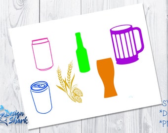 Beer can svg | Etsy