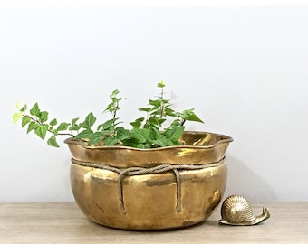 Brass flower pot | Etsy