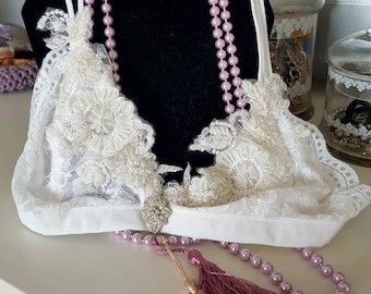 White lace bra | Etsy
