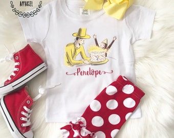 Curious george shirt | Etsy