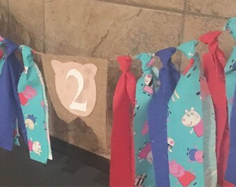 Peppa pig banner | Etsy