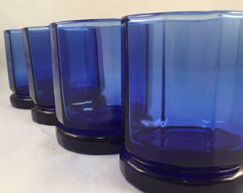 Blue glassware | Etsy