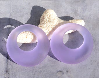 Unique Cultured Sea Glass & Tiaria Crystal Beads by BeadsintheSea