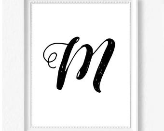 Initial letter m | Etsy